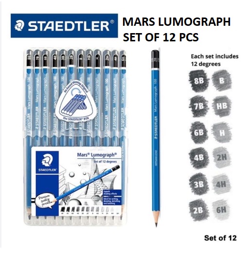 STAEDTLER MARS LUMOGRAPH ART DRAWING PENCIL - LA Stationery